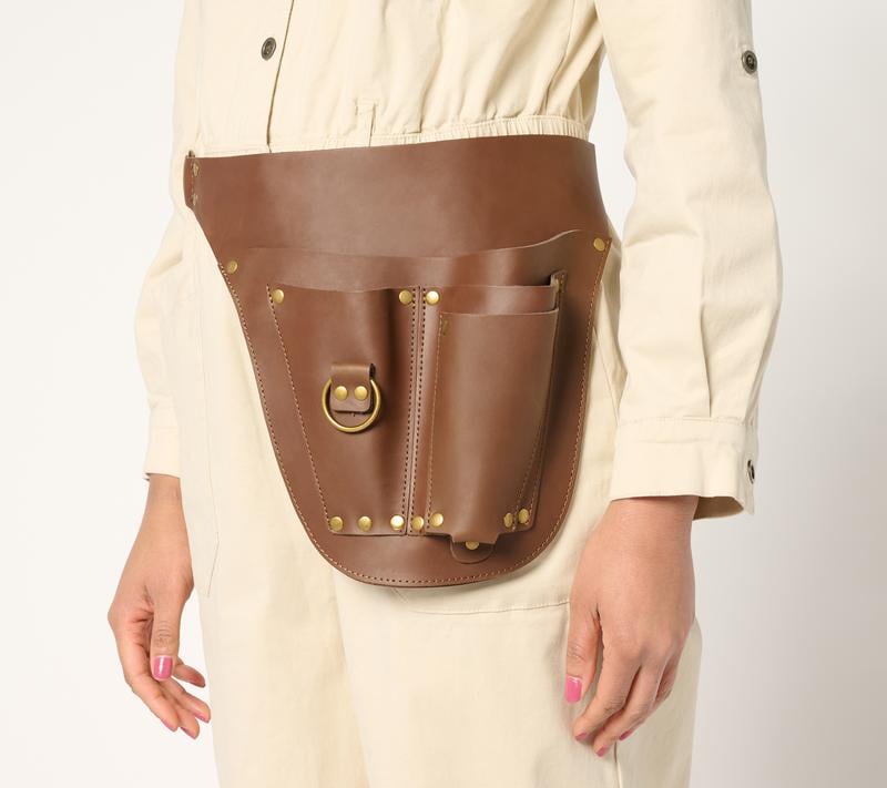 Wearable Leather Garden Tool Pouch - Dearintimate